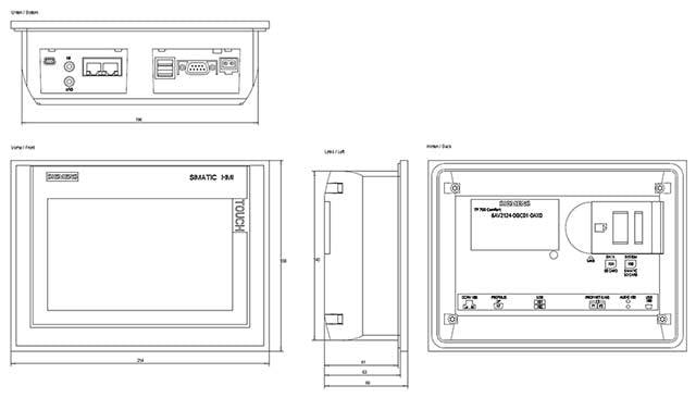 6AV2124-0GC01-0AX0, SIMATIC HMI TP700 Comfort – Control Automation