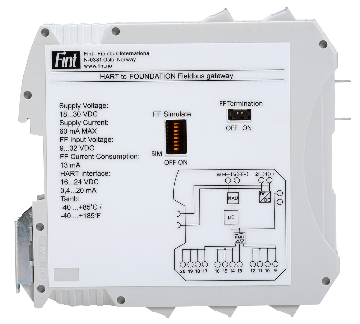 T700, HART to Foundation Fieldbus Converter – Control Automation