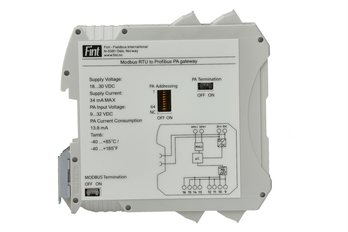 T510, Modbus to Profibus PA DIN Rail Mounted Converter – Control Automation